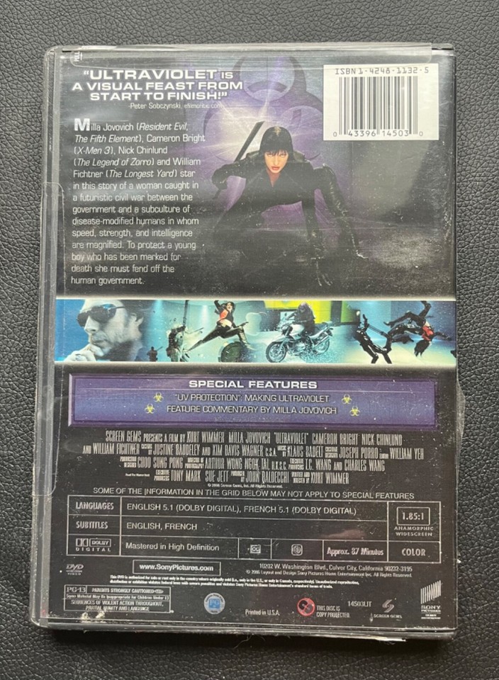 Ultraviolet (DVD, 2006) 43396145030| eBay
