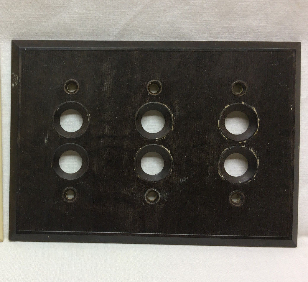 Vintage Round Switch Plate for 3 Switches Hemco Made in USA | eBay