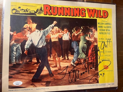 MAMIE VAN DOREN SIGNED - RUNNING WILD 1955 ORIGINAL Lobby Card (#4) JSA AUTH! | eBay