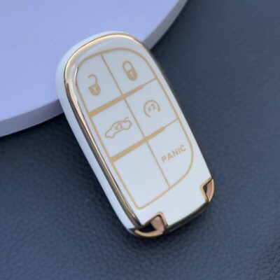 TPU COVER FOR CHRYSLER 300 300C SMART KEY 5 BUTTON 2012-2019 WHITE | eBay