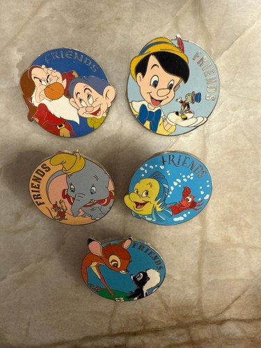 WDW Rare compete set Friends series 2003 Grumpy Pinocchio Dumbo ...