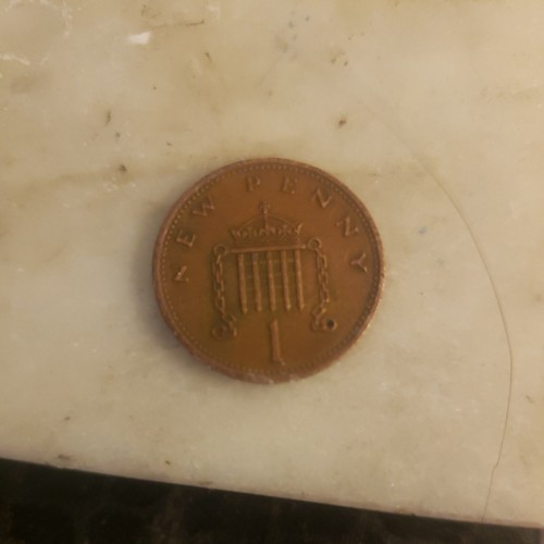 1971 1-2-1/2 New Pence Coin Queen ELIZABETH II D.G. REG. F.D ...