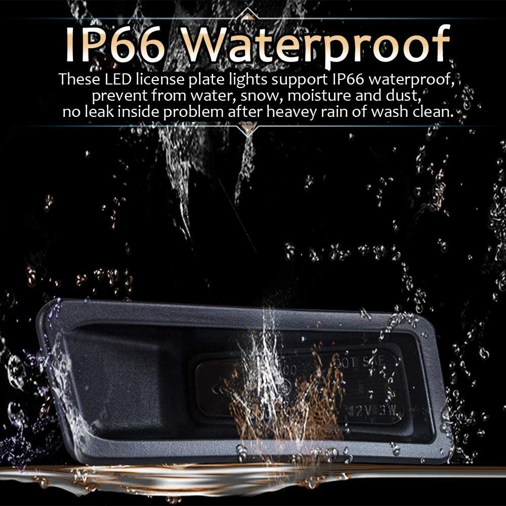 OE-Fit White 18-SMD Full LED License Plate Light Kit For 19+ RAM 1500 ...