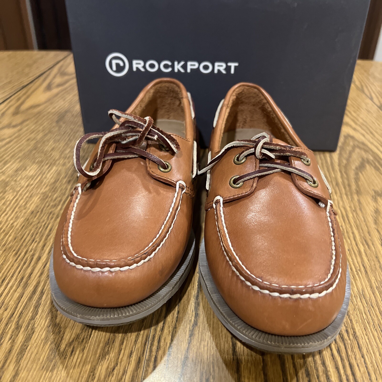 Rockport Perth Boat Shoes Mens Size 13 W Brown Leather K55031 for sale ...