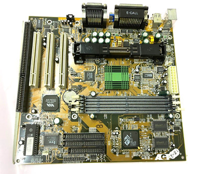 VINTAGE CHAINTECH CT-6ASV SLOT 1 ATX MOBO ATI 3D RAGE PRO VGA & ESS ...