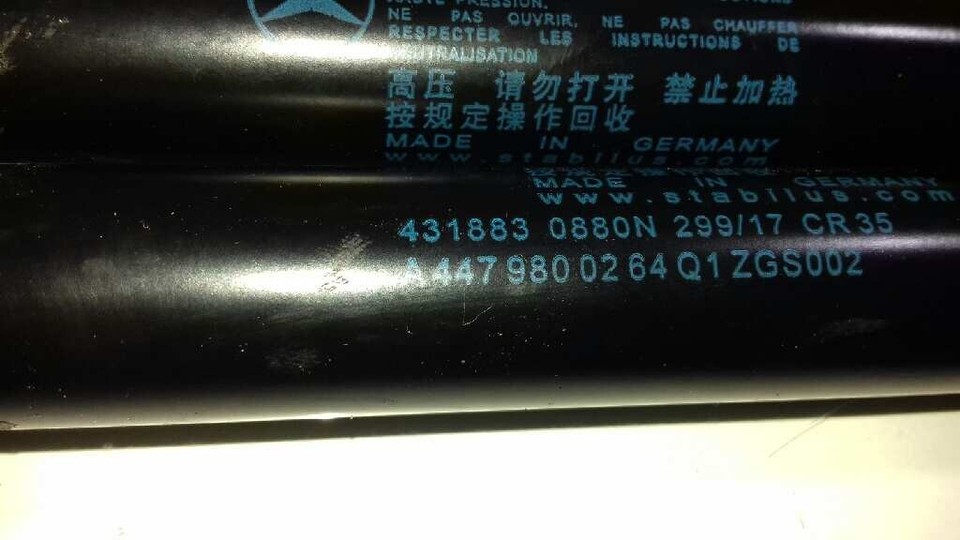 A4479800264 Shock Absorbers Trunk/Gate / 1600998 For MERCEDES-BENZ Vito ...