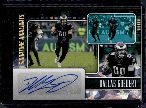 2022 Panini Donruss Dallas Goedert #SH70 Autograph | eBay