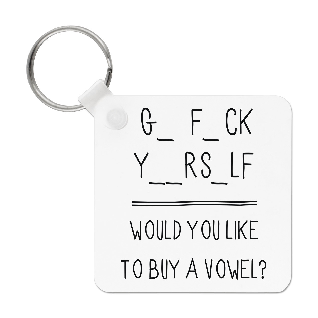 Go Fck Yourself Keyring Key Chain - Funny Joke Rude | eBay