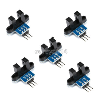 5PCS IR Infrared Slotted Optical Speed Measure Sensor Optocoupler Test ...