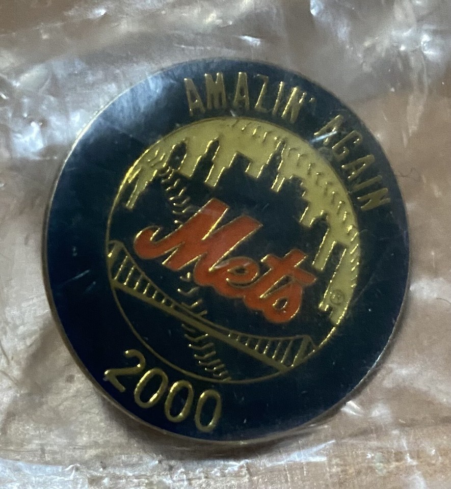 NY Mets Amazin' Again 2000 Lapel Pin MLB New York Subway Series NEW | eBay