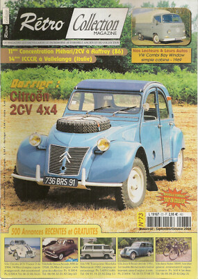 RETRO COLLECTION 73 DOSSIER CITROEN 2CV 4X4 VW COMBI BAY WINDOW SIMPLE ...