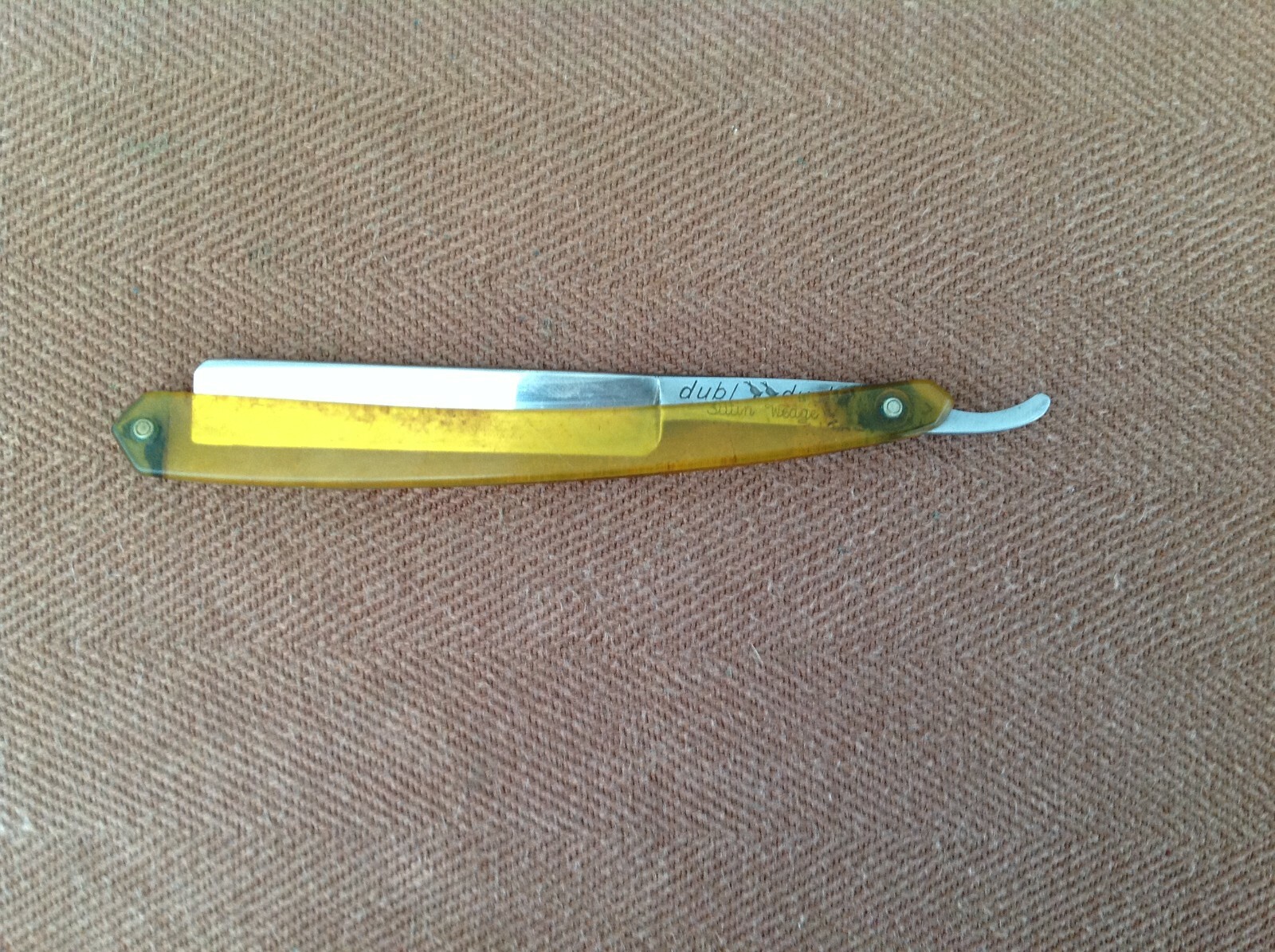 Dubl Duck Satin Wedge Straight Razor | eBay
