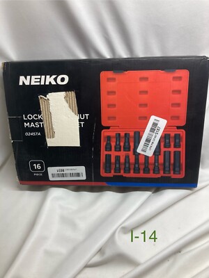 Neiko Black Lightweight 16 Piece Locking Lug Nut Master Key Set Used ...
