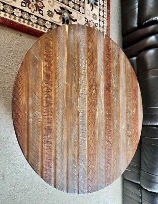 Brown Round bonfire table coffee tables Very stable 39 inches in ...