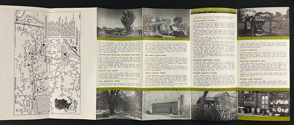 1958 New Salem State Park Lincoln Village Illinois Vintage Travel ...
