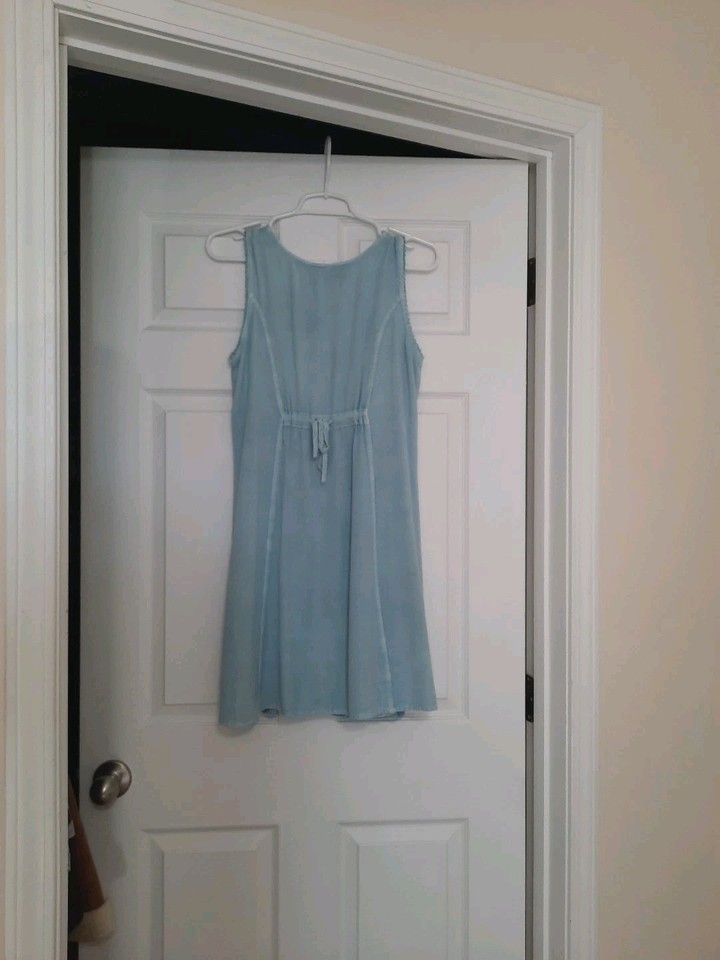 Raya Sun Size Medium Sleeveless Boho Floral Button Soft Knee Length Sun ...