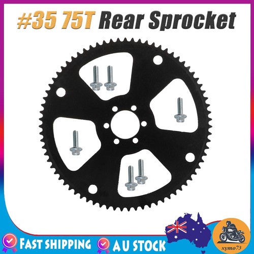 #35 75T 75 Teeth Chain Rear Sprocket For Dirt Pit Bike Go Kart ATV Quad ...
