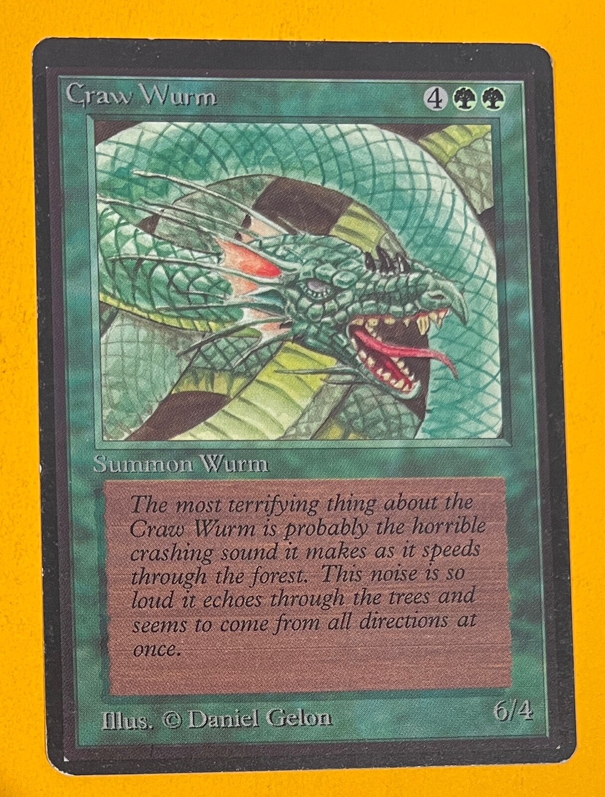 MTG CRAW WURM Beta (OldManMTG 006-566) | eBay
