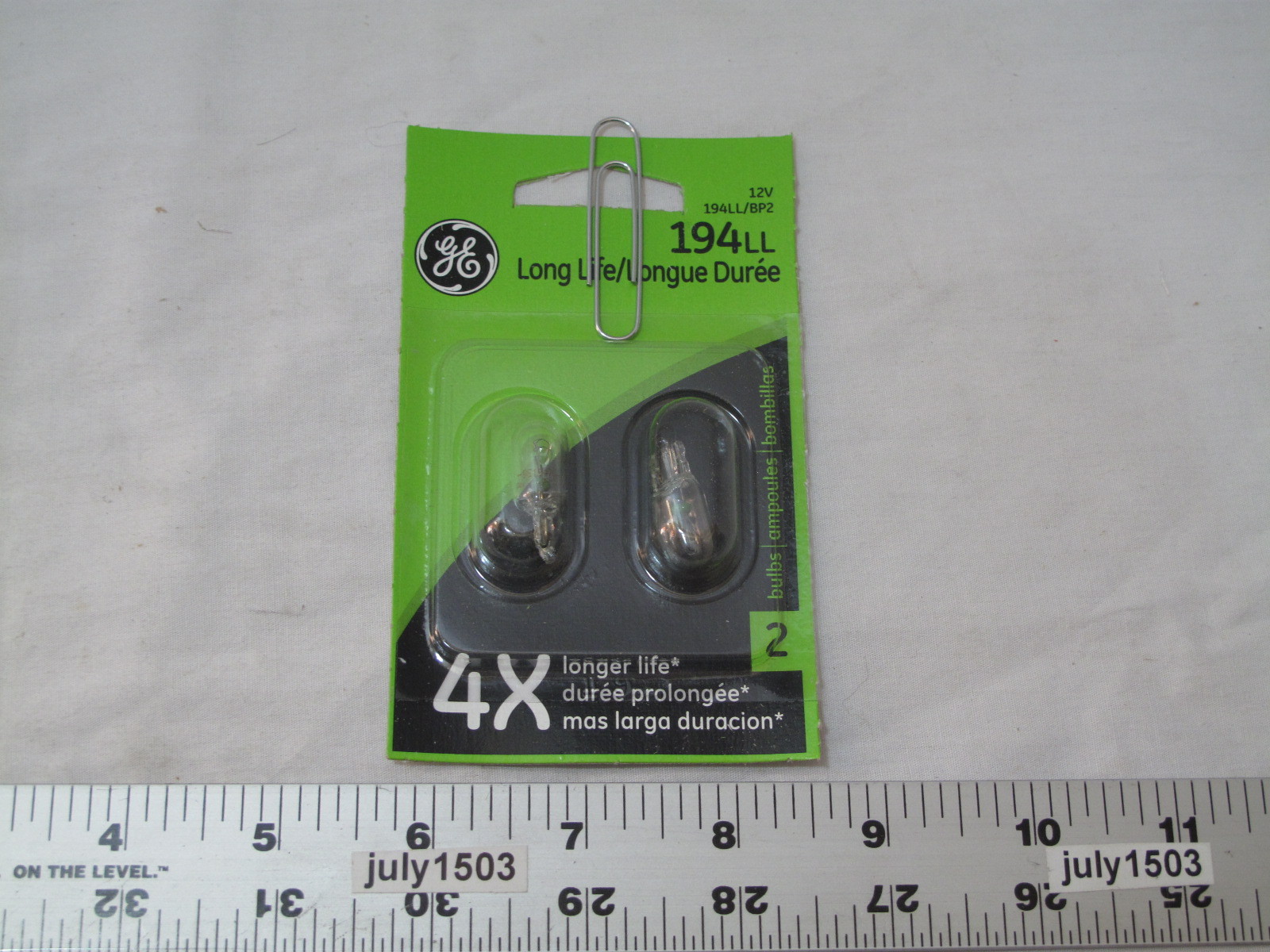 (2) New GE 194LL Miniature Lamp Bulb 4w T3-1/4 Wedge 12 volt 12v | eBay