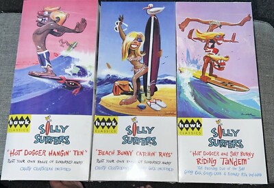 Hawk Silly Surfers Lot 3 Plastic Model Kits NIB Riding Tandem Surf ...