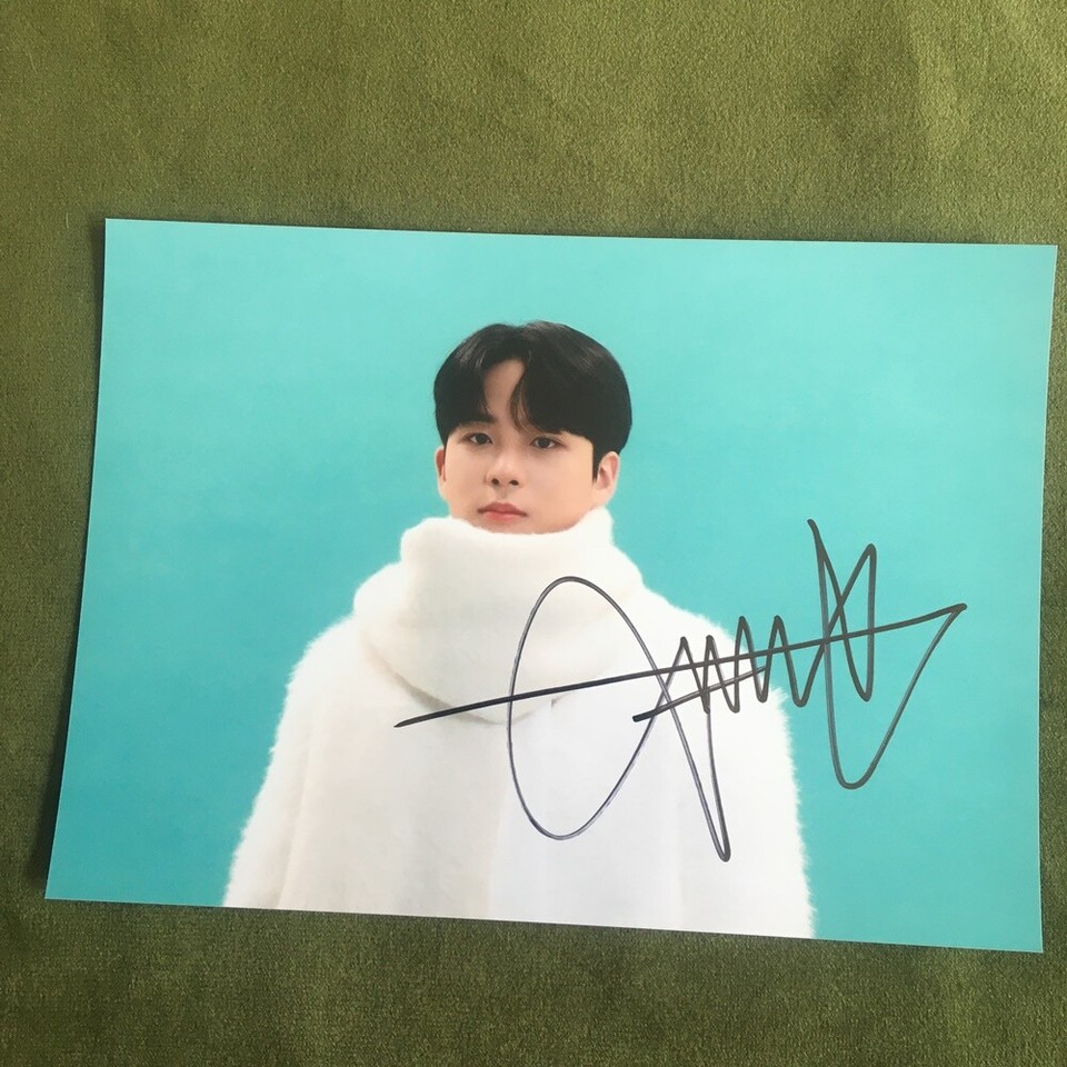 ATEEZ ateez Autographed Group Photo 5*7 K-POP Collection Gifts 2023A | eBay