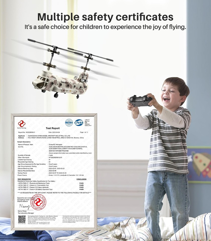 SYMA Remote Control Helicopter, S52H Military Transport RC Helicopter ...