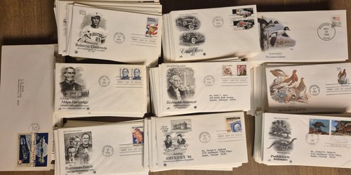 US FDC COVERS from The 1980s LOT 800 First Day Covers Many Complete ...