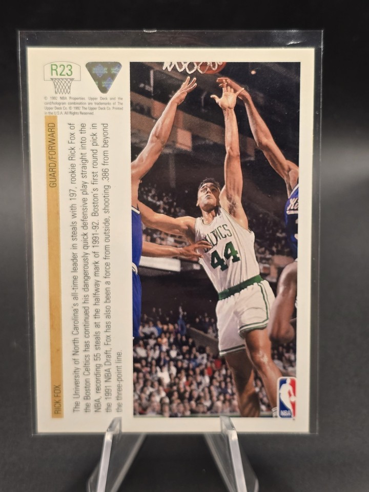 1991-92 Upper Deck Rick Fox Rookie RC #23 Celtics Auto – Signed Card ...