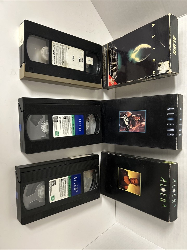 Alien Trilogy Box Set (VHS, 1993) Alien Aliens Alien 3 Rare | eBay