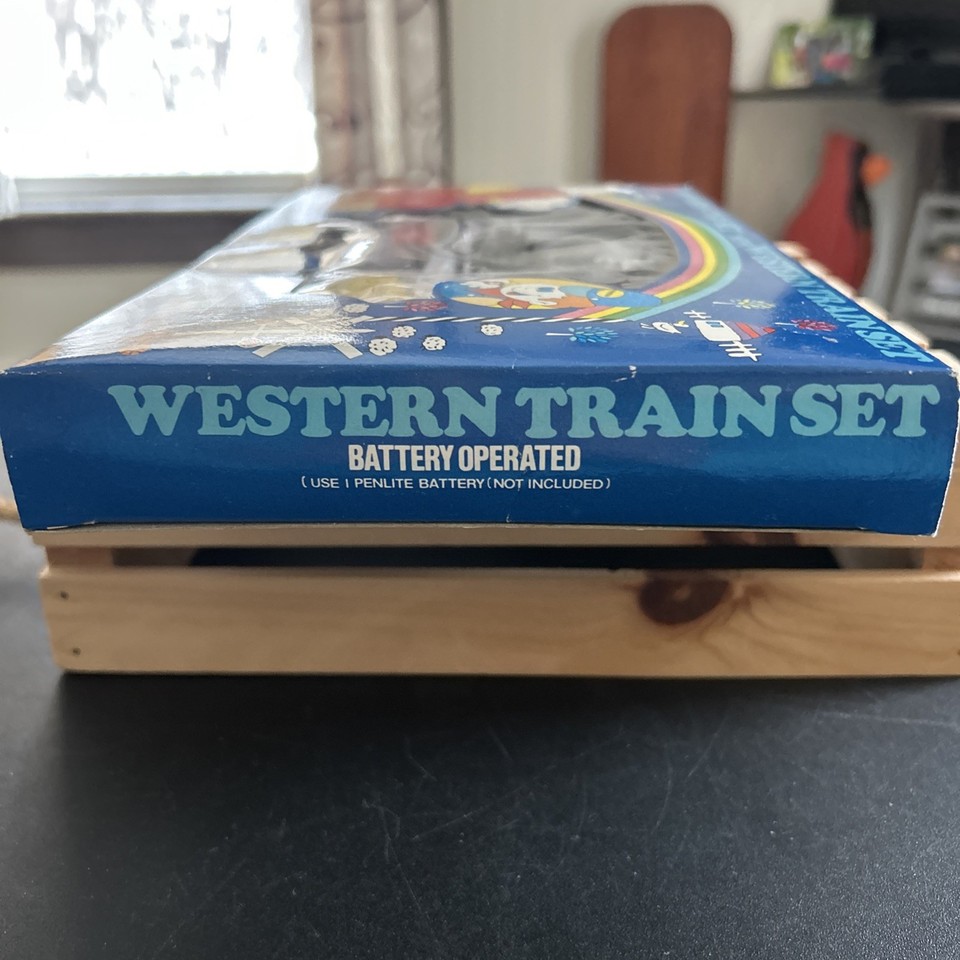 Vintage Mini Western Train Set Battery Operated Track Switching Control ...