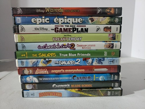 10 - DVD Random Lot - Kids Children &/or Family - DVDs - Photographed ...