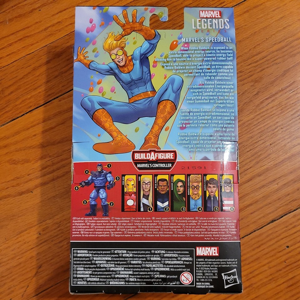 Hasbro: Marvel Legends Speedball 6” Figure - Controller BAF Wave ...