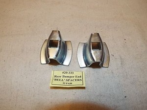 55 1955 CHEVY CHEVROLET REAR BUMPER SPACERS TO QUARTER PANEL BELL ...