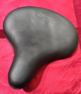 SCHWINN WZ WHIZZER EMBOSSED SEAT! PROFESSIONALLY RE-SADDLED: BLACK ...