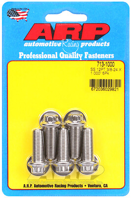 ARP 5-Pack Bolt Kit 12-Point Head S/S 3/8" UNF x 1.000" UHL 3/8" Socket ...