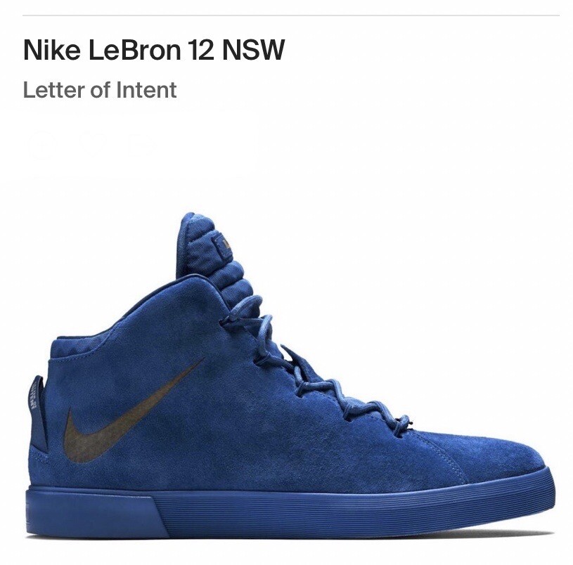 Nike Lebron 12 NSW Letter Of Intent High top Shoes - Gem