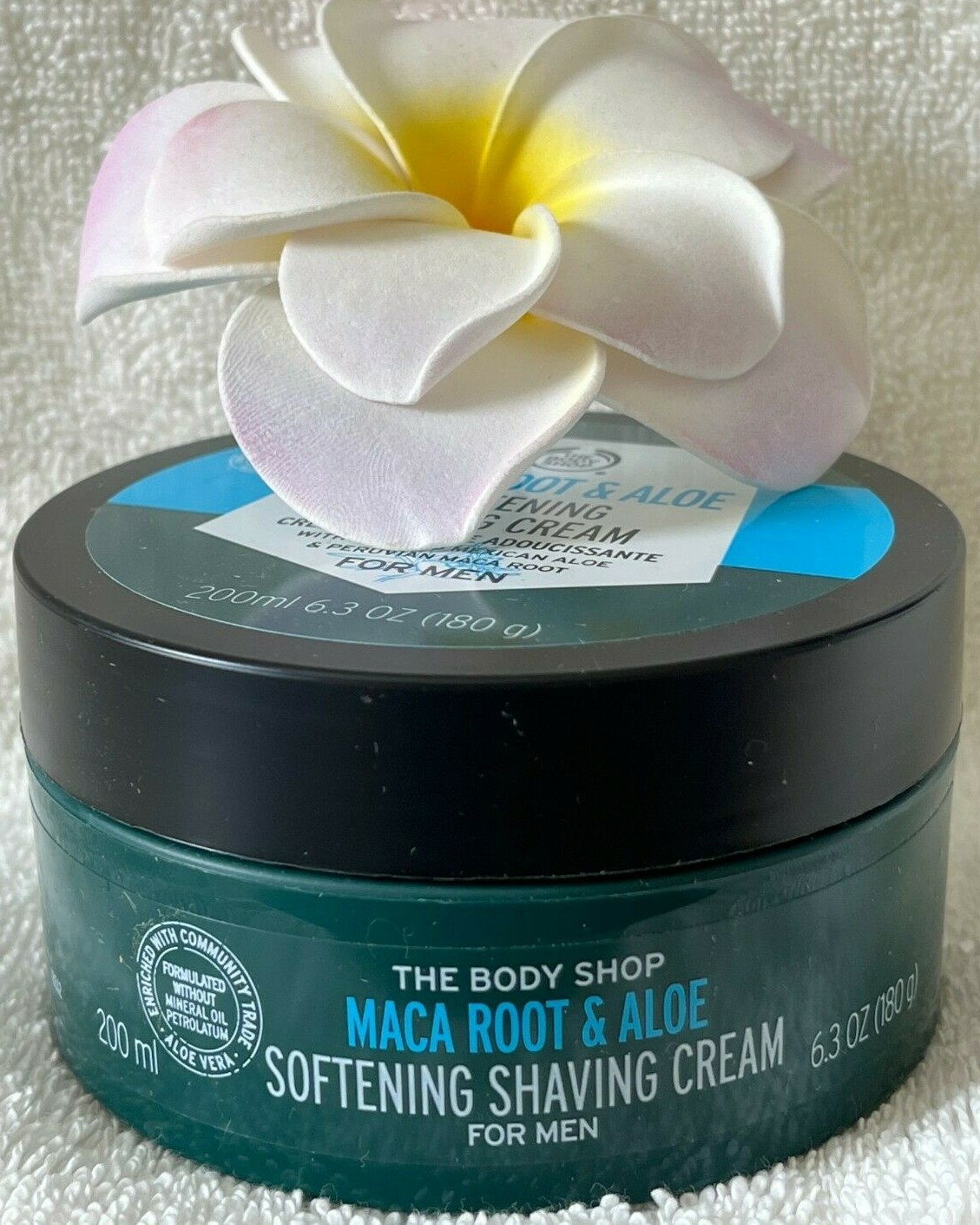 The Body Shop Maca Root & Aloe Softening Shaving Cream for Men 6.3 Oz ...