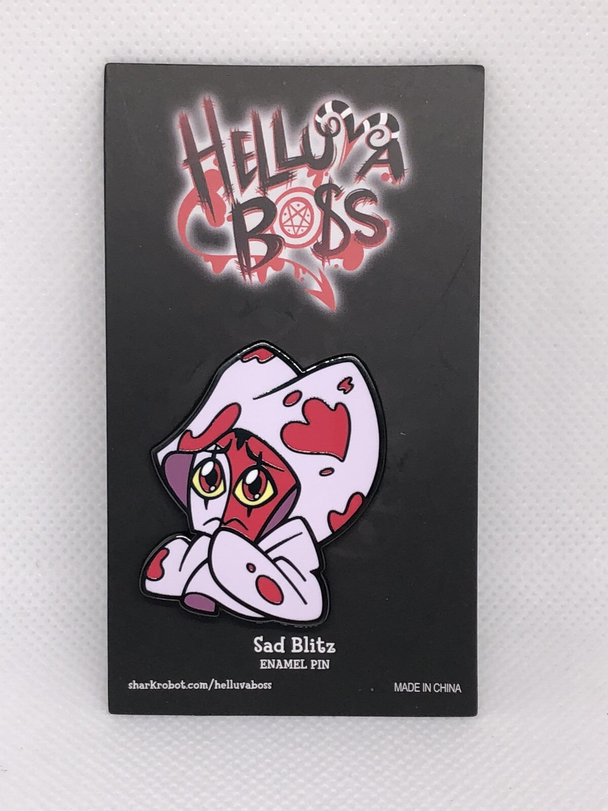 Helluva Boss Sad Blitz Blanket Enamel Pin | eBay