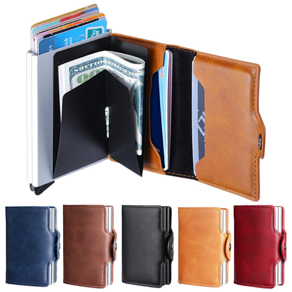 Card Protector Case Double Anti-Theft Wallet RFID-NFC Secure POP UP ...