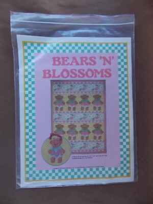 Bear 'N' Blossoms Quilt Pattern Leman Publications | eBay