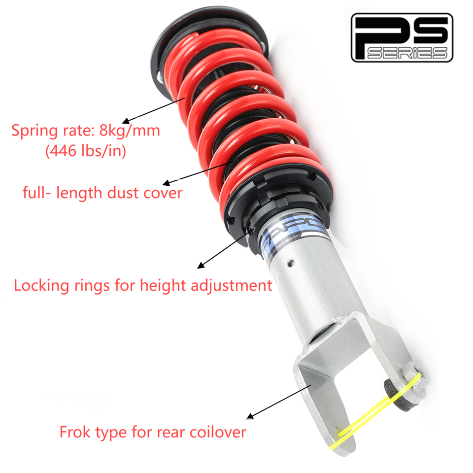 FAPO Coilovers Struts ADJ Lowering Kit for Honda Civic 92-00 Acura ...