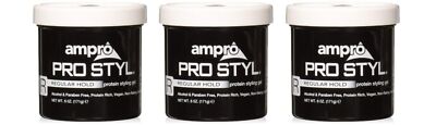 BL Ampro 6oz Pro Styl Protein Gel Regular Hold --THREE PACK | eBay