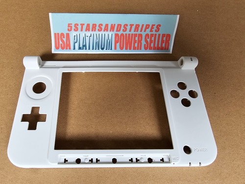 Nintendo 3DS XL 3DSXL Replacement Hinge Part WHITE Bottom Middle Shell ...