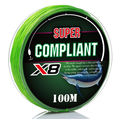 100M 8 Strands Braided Fishing Wire PE Line Smaller Diameter Fishing ...