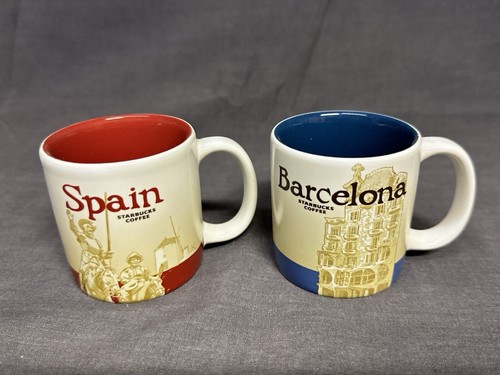 Starbucks Set of Two Spain and Barcelona Espresso Cups 2015 3 oz | eBay