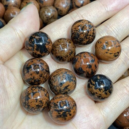 50pcs Wholesale Natural Red obsidian Ball Quartz Crystal Sphere healing ...
