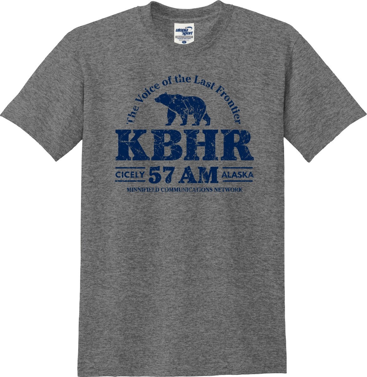 KBHR The Voice of The Last Frontier Cicely Alaska Distressed Unisex T ...