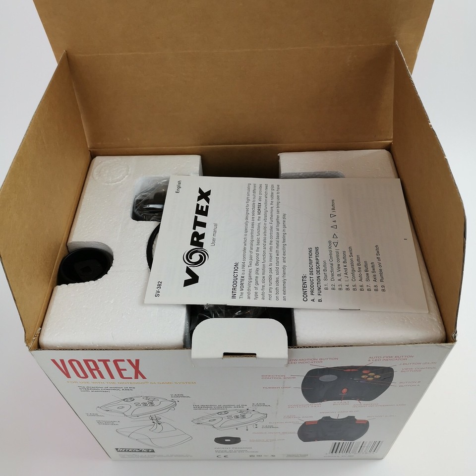 Nintendo 64 Controller : Vortex Gamepad Interact Joystick | N64 OVP ...
