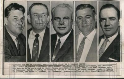 1962 Press Photo Former Democratic Governors running for re-election ...