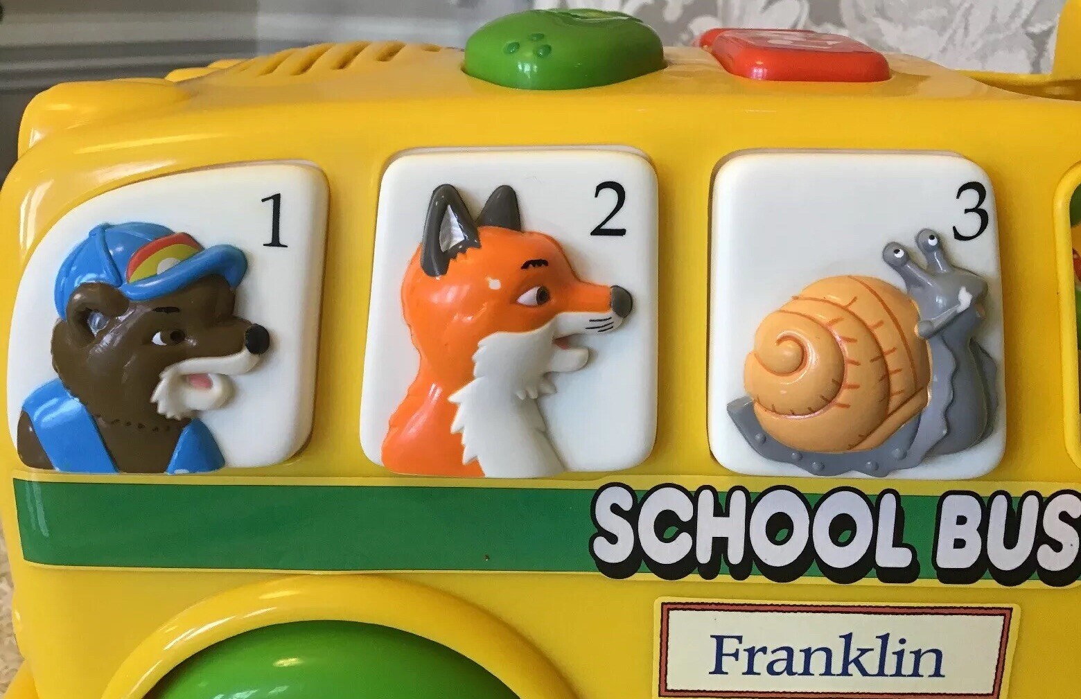 Franklin the Turtle Electronic Talking School Bus Play and Learn Wheels ...